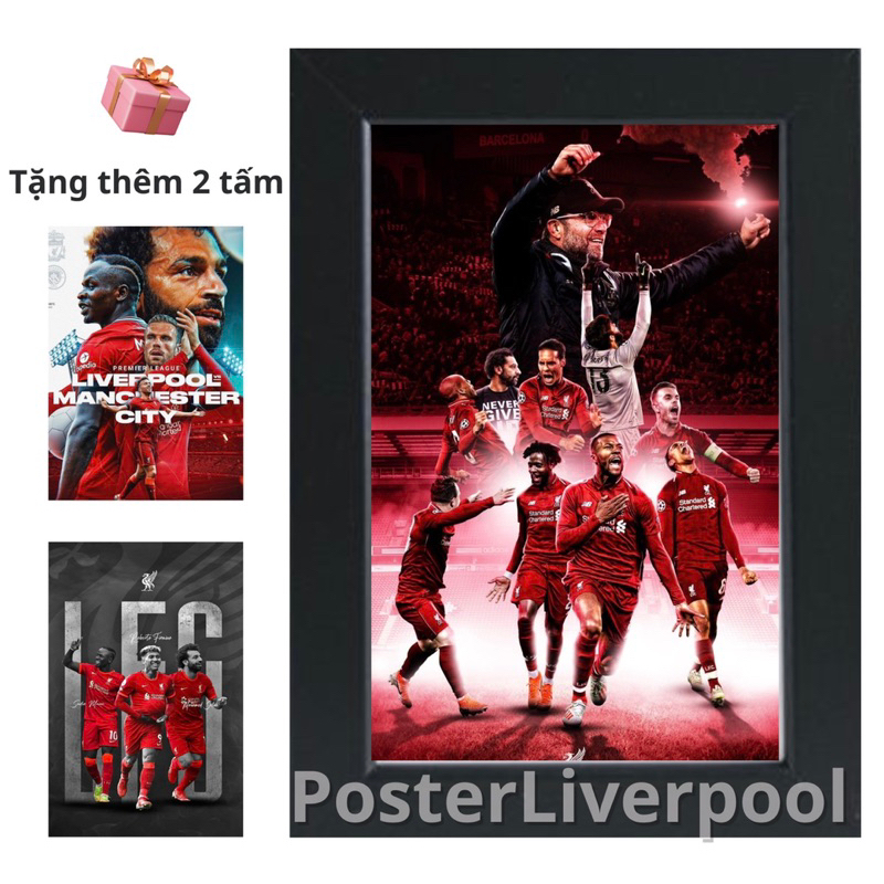 khung ảnh Poster CLB LIVERPOOL kích thước A5 (18x24cm) dành cho anh em ...