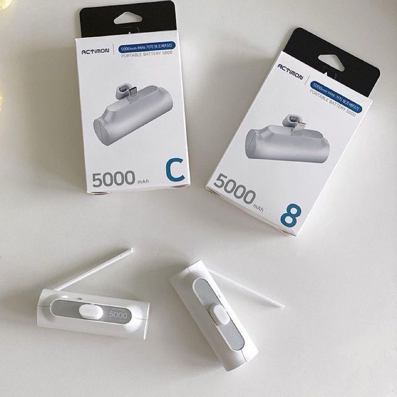 SẠC DỰ PHÒNG ACTIMON 5000mAh Hàn Quốc | Shopee Việt Nam