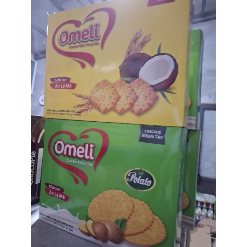 bánh omeli cracker vị khoai tây hộp 288g 24 gói | Shopee Việt Nam