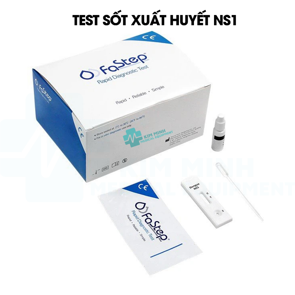 Fastep Que thử test nhanh Sốt xuất huyết Dengue phát hiện Kháng Nguyên ...