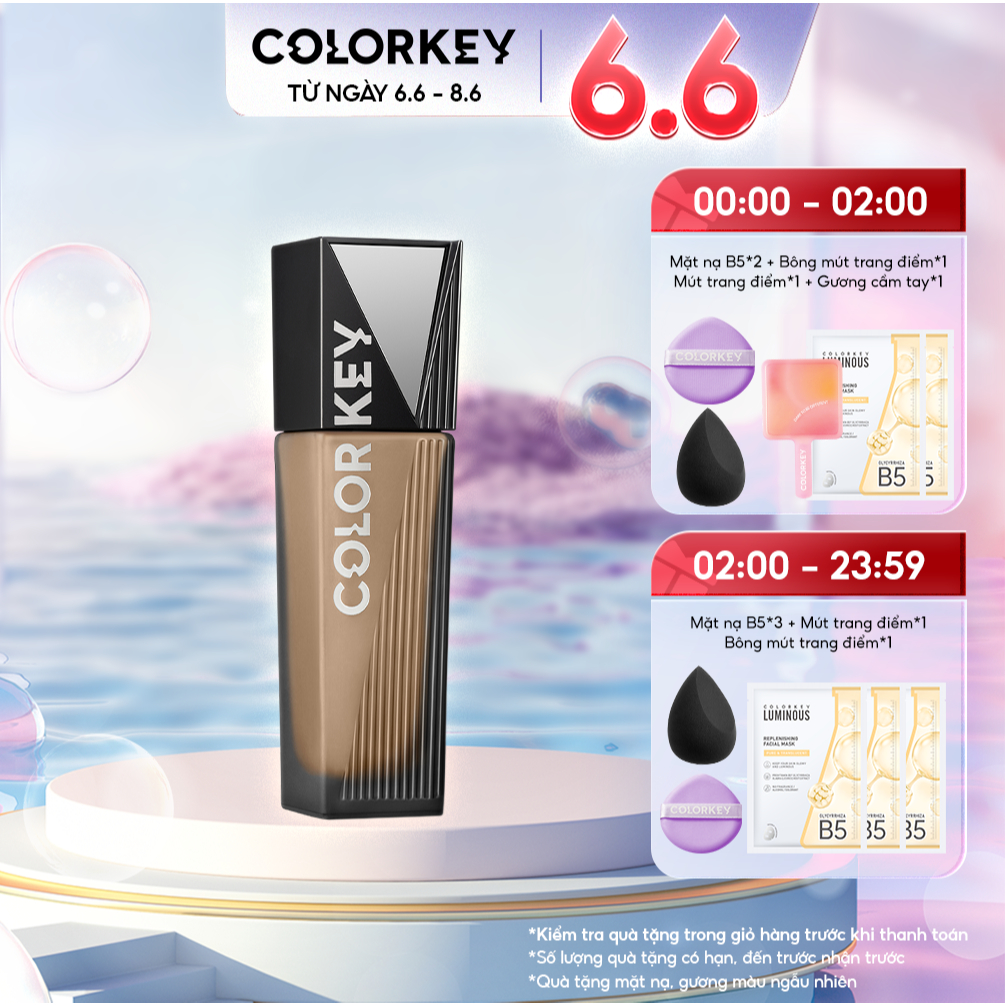 [VOUCHER OFF 12%] Kem Nền COLORKEY Chân Ái Cho Da Dầu Cho Lớp Makeup ...