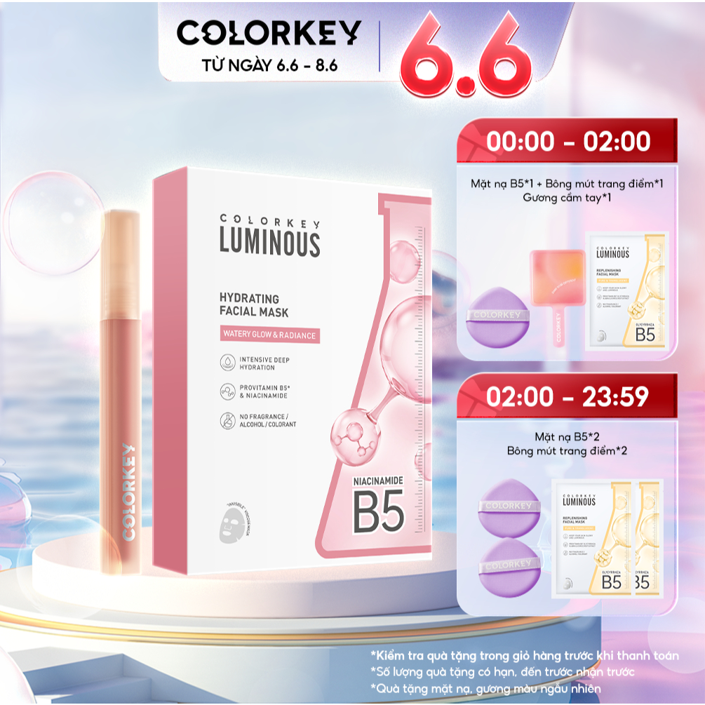 [VOUCHER OFF 12%] COMBO Chào Hè - Một Hộp Mặt Nạ B5 COLORKEY LUMINOUS ...