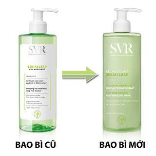 Sữa Rửa Mặt SVR (SRM SVR), Sữa rửa mặt SVR xanh Dành cho da dầu mụn Gel ...