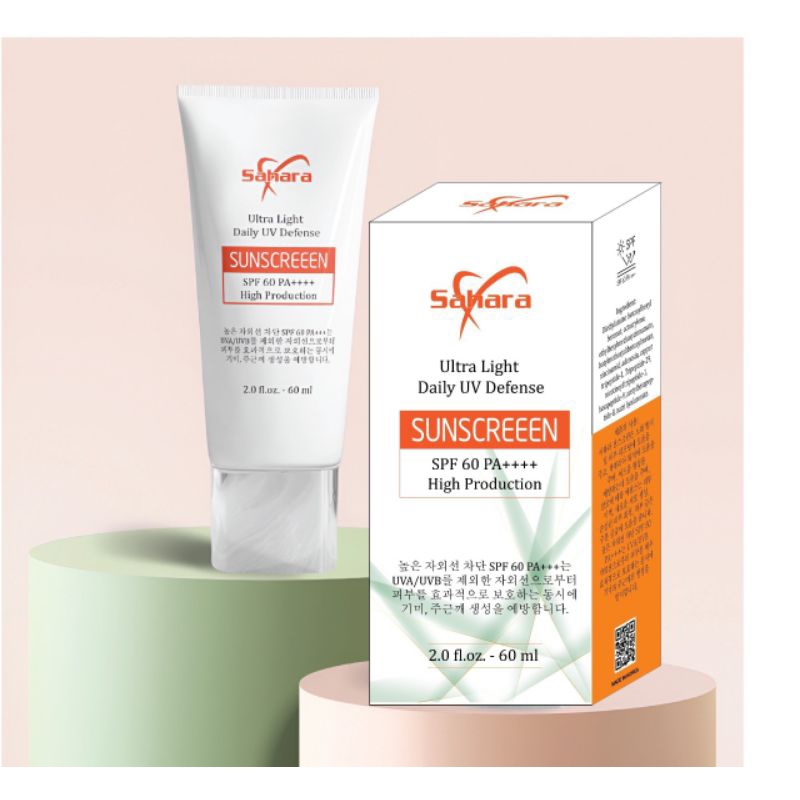 Kem Chống Nắng Daily UV Sahara Spf60 Dưỡng Trắng Da Kiềm Dầu Nâng Tông ...