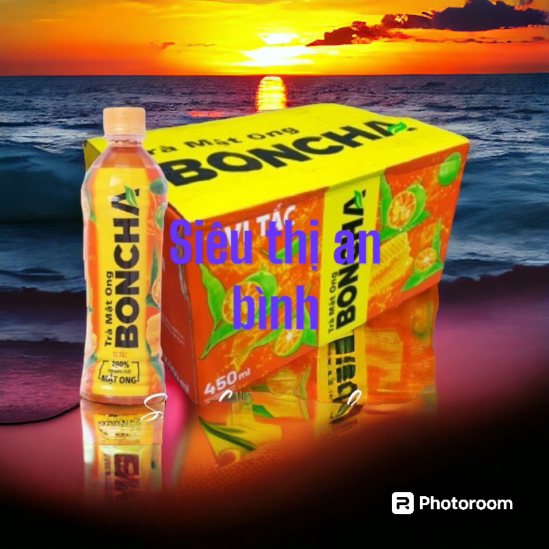Thùng Trà mật ong BONCHA vị tắc với 100% mật ong 24 chai 450ml | Shopee ...