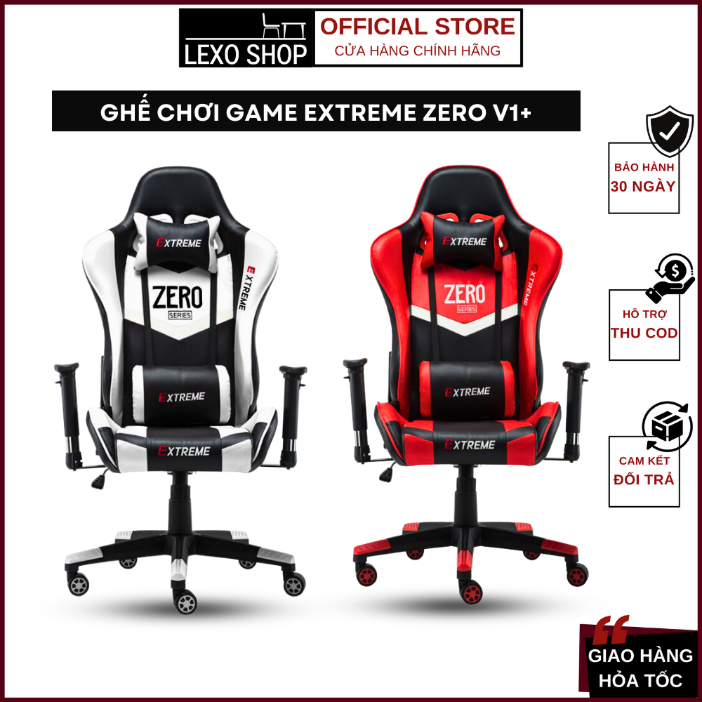 Ghế Gaming Extreme Zero V1+ Ghế Livestream Da PU Có Kê Chân Tăng Cường ...
