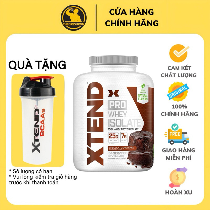 Xtend Pro 5lbs 100% Whey Protein Isolate chính hãng Scivation | Shopee ...