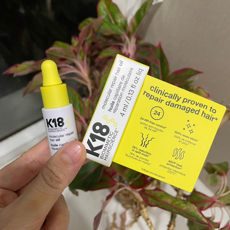 [Sephora US] Dầu dưỡng tóc K18 Biomimetic Hairscience Molecular Repair Hair Oil | Shopee Việt Nam
