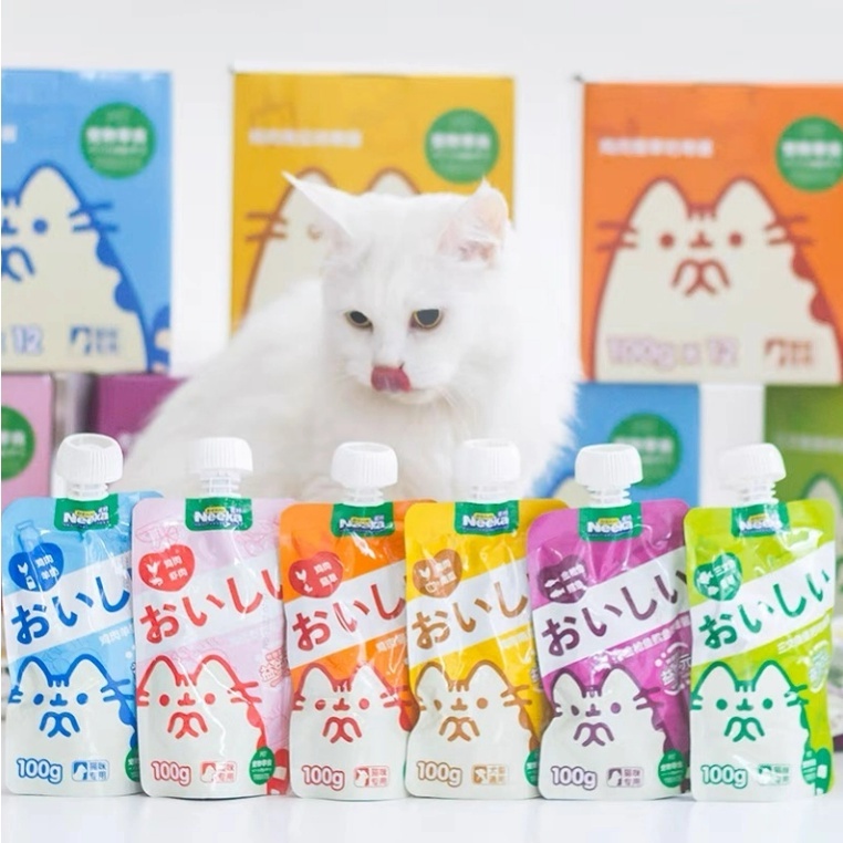 Súp Thưởng Cho Mèo Neeka Nắp Vặn 100g - Soup Thưởng Neeka Cho Mèo Gói ...