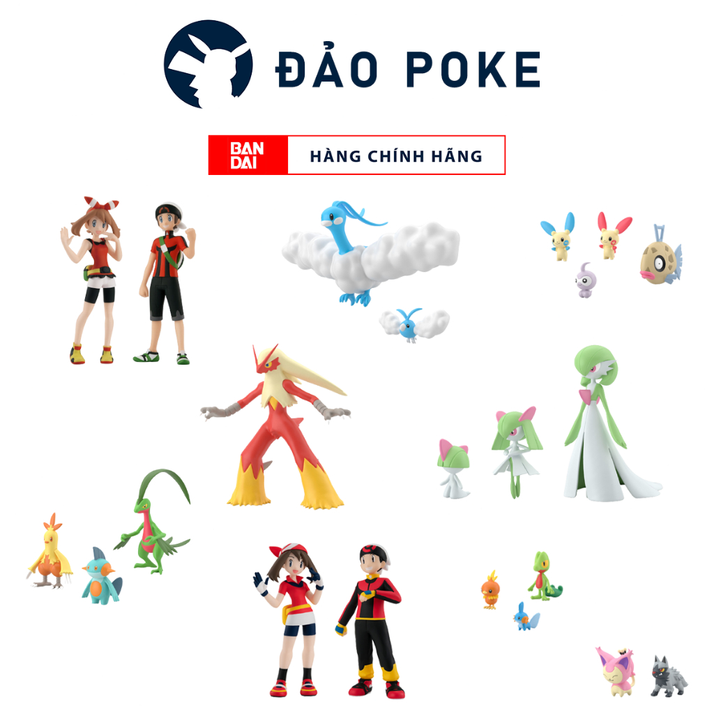 [BANDAI - XÉ LẺ] Bộ sưu tập mô hình Pokemon vùng Hoenn 1:20 chính hãng ...