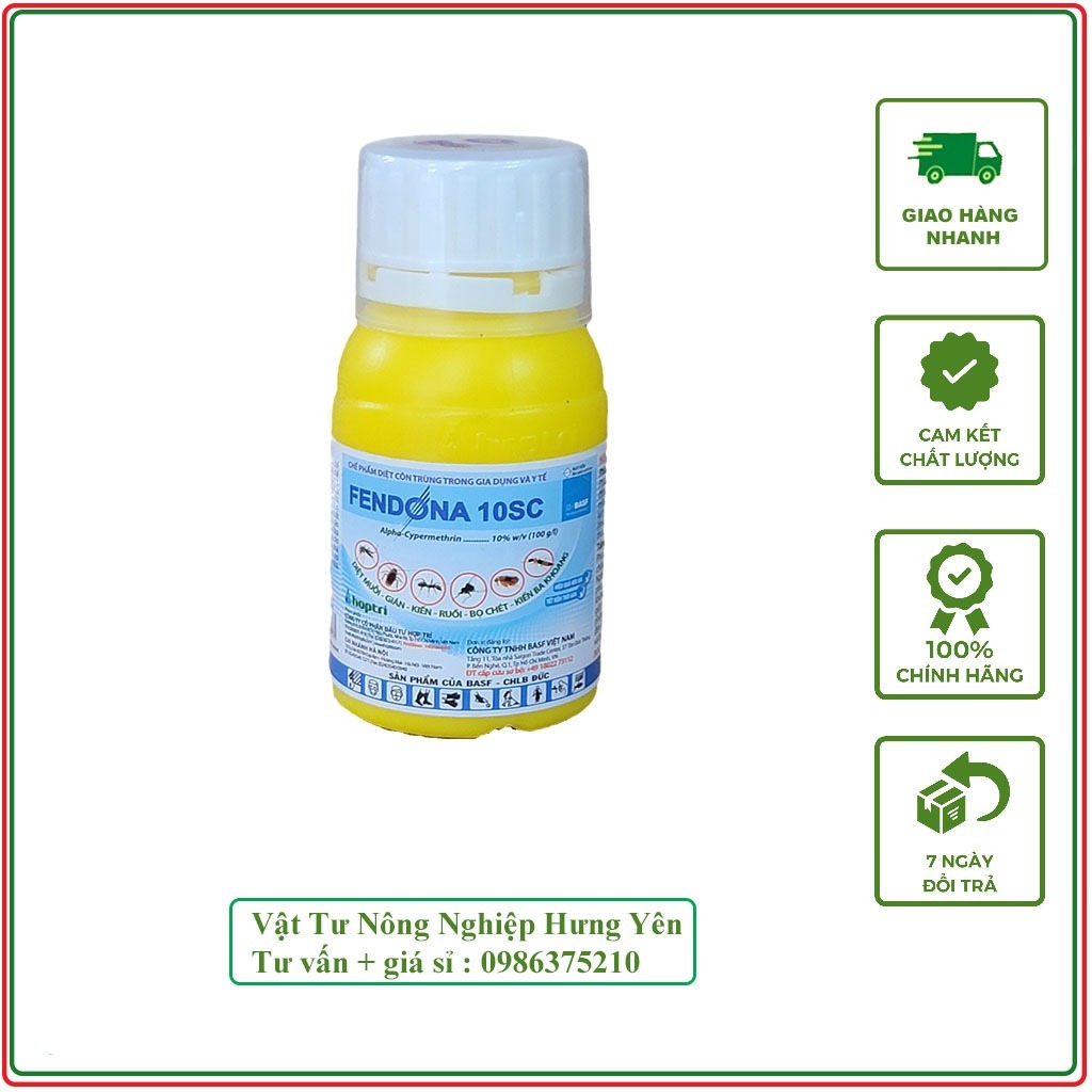 FENDONA 10SC( chai 50ml) thuốc diệt côn trùng ruồi, muỗi, kiến, gián ...