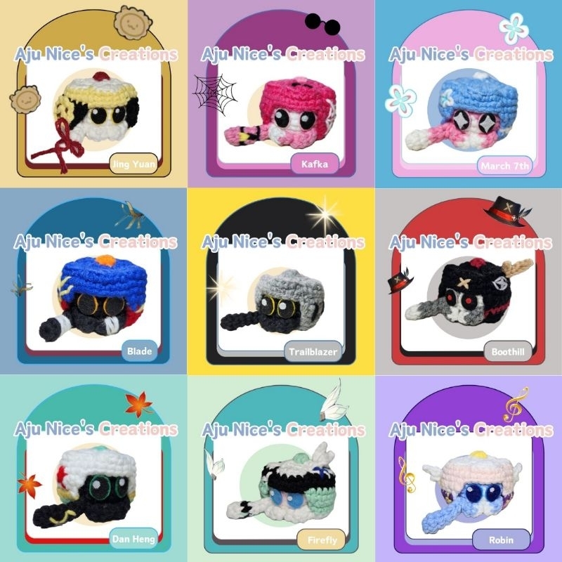 [ORDER 15 NGÀY] Bánh mèo Honkai Star Rail móc len - Amigurumi HSR cat ...