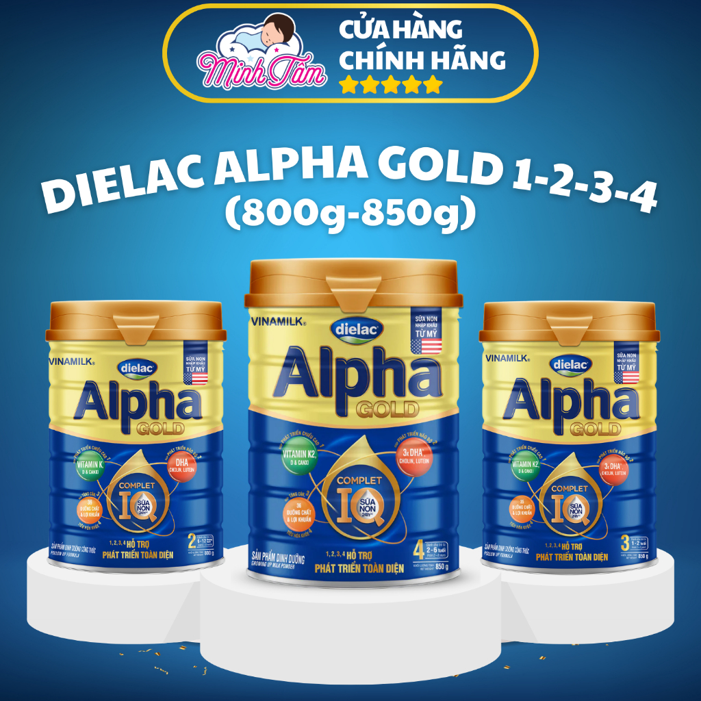 Sữa bột Dielac Alpha Gold 1,2,3,4 (800g-850g) | Shopee Việt Nam
