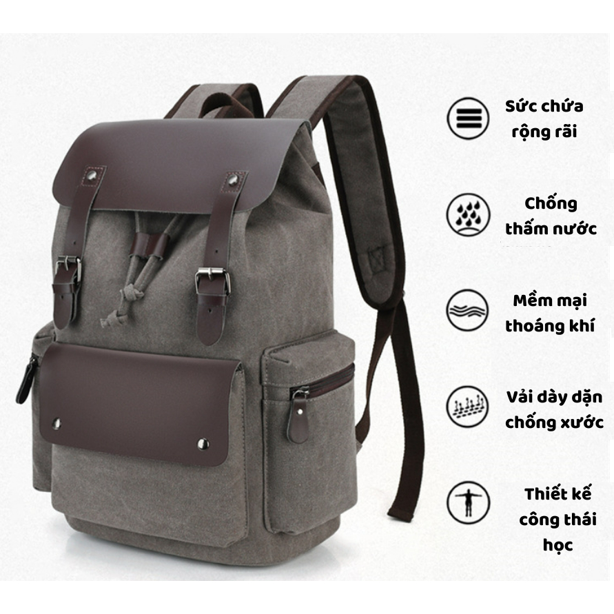 balo nam nữ, balo laptop 15,6 inch, chống nước, balo đi học, du lịch, đi làm BL 54 ORAÁNHOPo ...