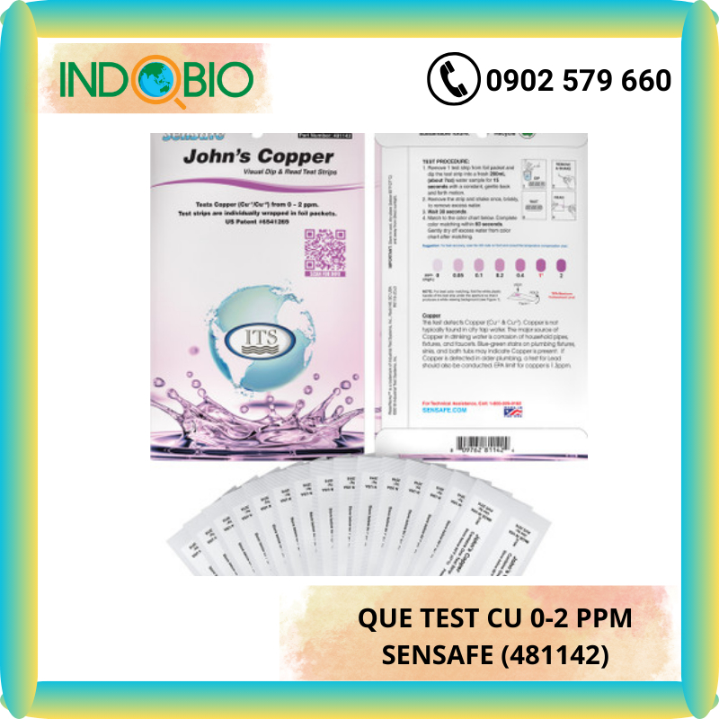 [CHÍNH HÃNG] QUE TEST CU 0-2 PPM SENSAFE 481142 [KÈM CoA] | Shopee Việt Nam