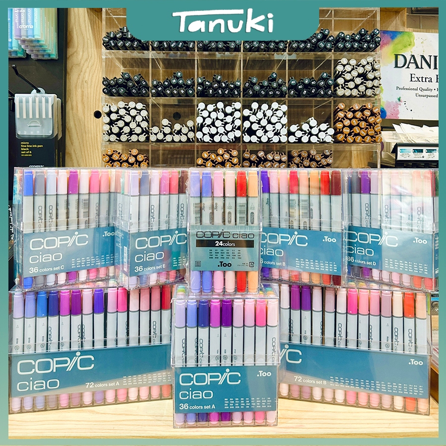 [TANUKI ART] Marker COPIC ciao - Set 24/36/72 màu | Shopee Việt Nam