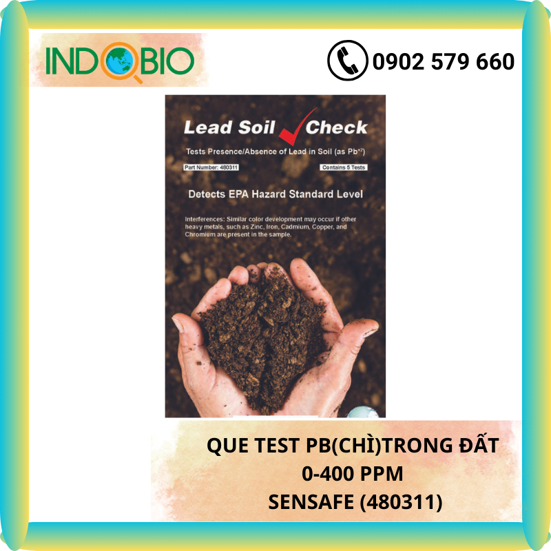 [CHÍNH HÃNG] QUE TEST PB(CHÌ)TRONG ĐẤT 0-400 PPM SENSAFE 480311 [KÈM ...