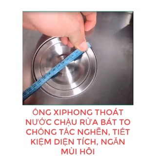 Xiphong Thoát Nước Chậu Rửa Chén Bát Inox 2 Ngăn, tiết kiệm không gian ...