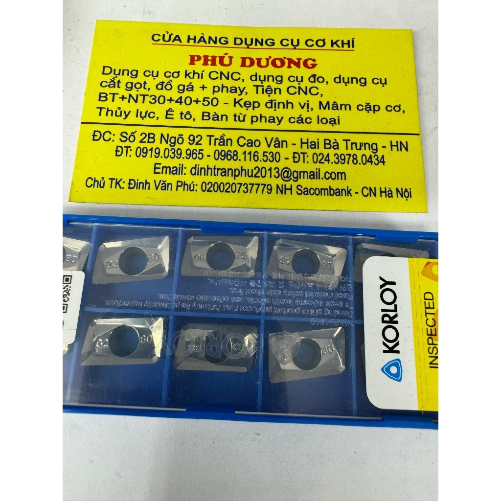 Hộp chíp phay nhôm APGT1604PDFR -G2 . Hãng Korloy | Shopee Việt Nam