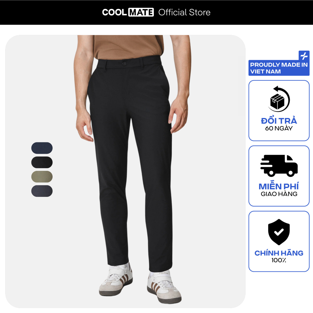 [8-9.9 Tặng quà đơn từ 299K]Quần Dài ECC Warp Pants dáng Slim co giãn ...