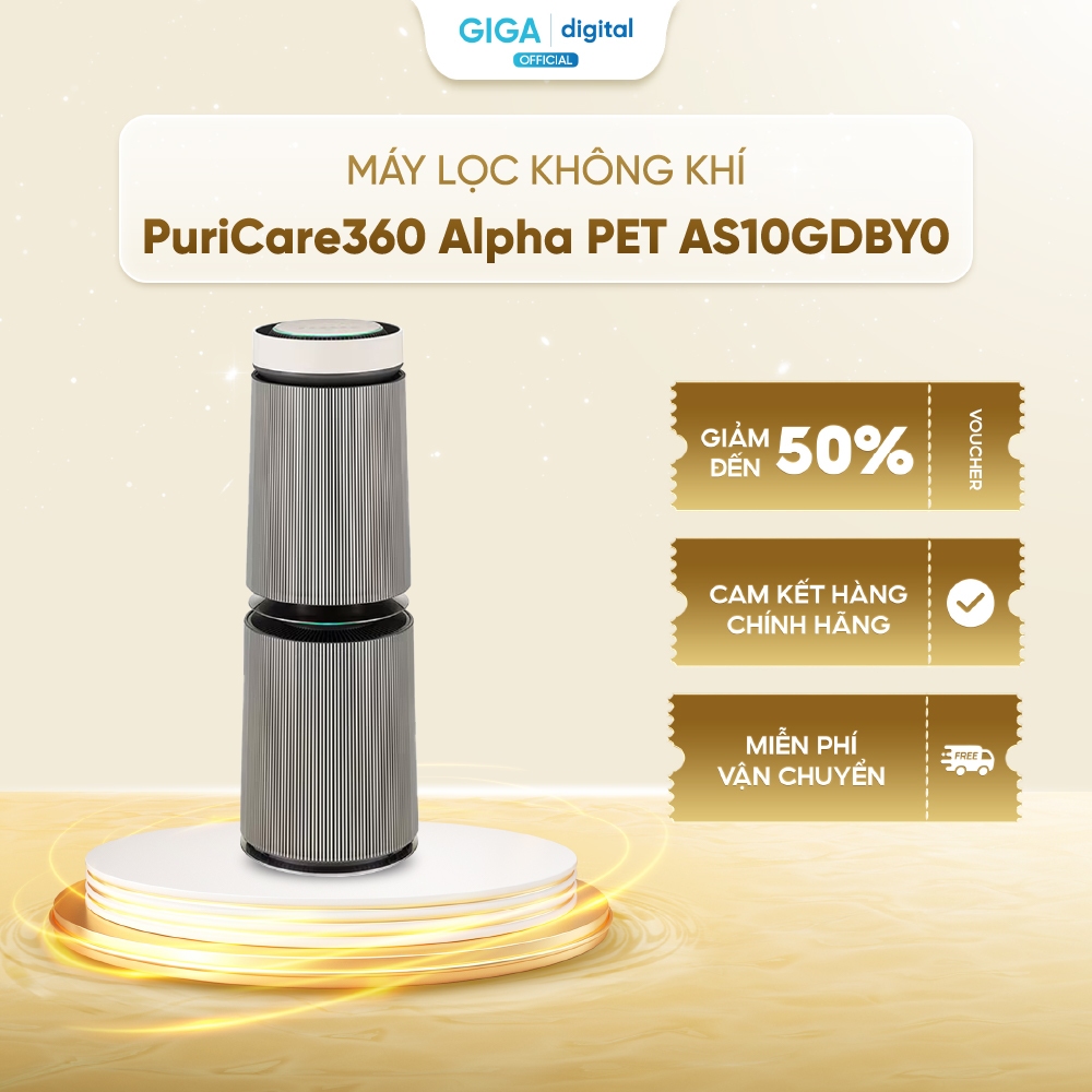 Máy lọc không khí 2 tầng LG PuriCare 360 Alpha PET AS10GDBY0.ABAE ...