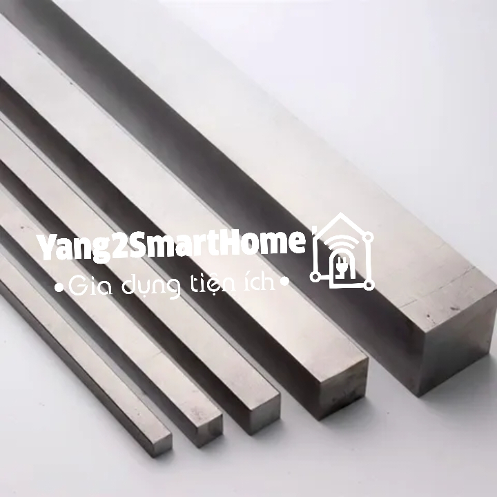 Combo 4 thanh Inox 304 vuông đặc cạnh 5mm, 6mm, 8mm chiều dài 50cm, 100cm/ inox đặc vuông 304 ...