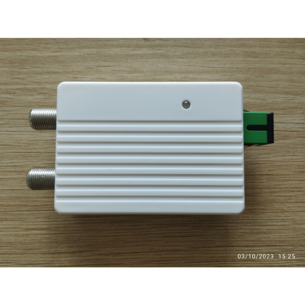 1 cái thu quang CATV trong nhà, mini node quang, bộ chuyển quang 2 ngõ ...