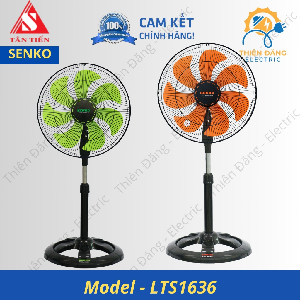 [ SENKO CHÍNH HÃNG ] LTS 1636 Quạt Lỡ,Chuyển hướng cơ , Chiều cao sản phẩm: 86 cm - 96 cm ,CÔNG ...