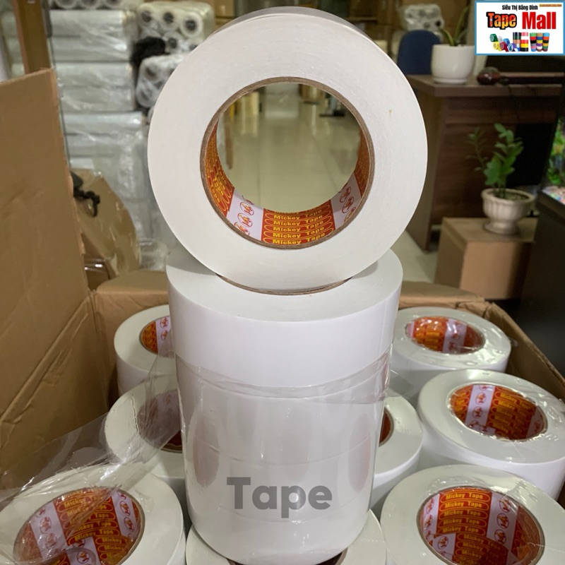 [Tape Mall] Dài 50Mét Băng Keo 2 Mặt Cỡ Lớn Nhất To Đùng [Giá Xưởng ...