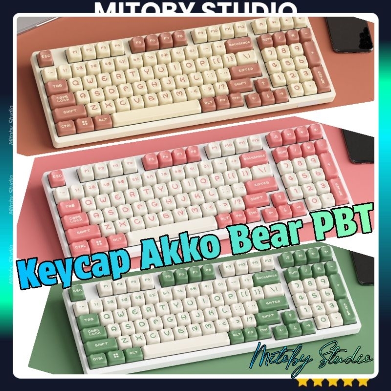 Keycap Akko Bear chính hãng nút bấm bàn phím cơ Mitoby Studio Keycap ...