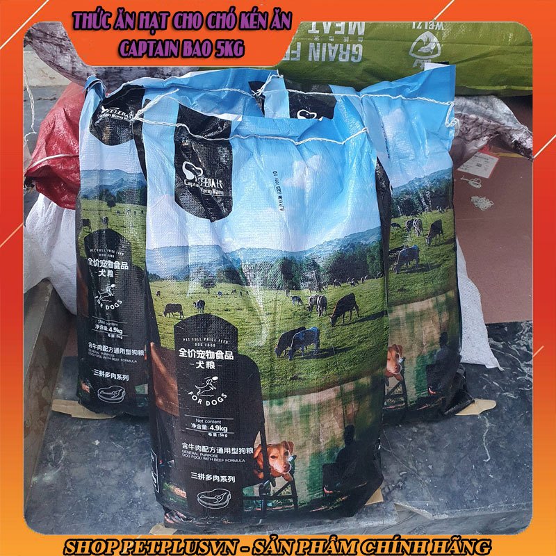 Bao Lớn Thức ăn hạt cho chó Captain 5kg và 20kg mix topping | Shopee ...