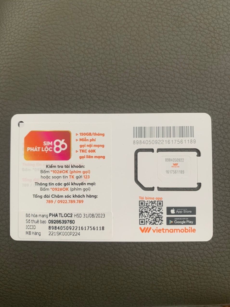 SIM 4G MIỄN PHÍ THÁNG ĐẦU [dùng miền Bắc + Trung] 150GB/1 THÁNG +TK 60K GỌI NGOẠI MẠNG ...