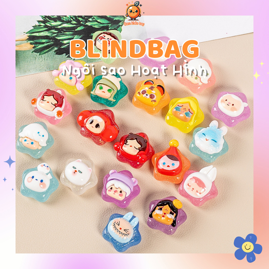 Combo 50 Blind pack, túi mù nhân phẩm Ngôi sao hoạt hình labubu,popmart ...