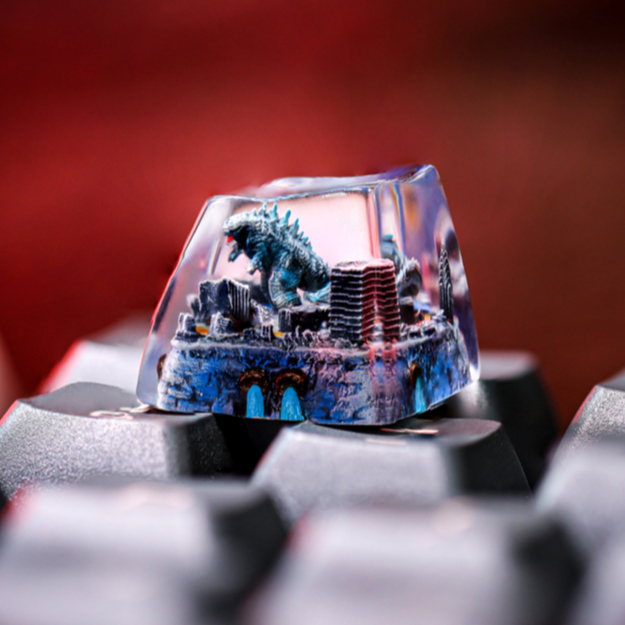 Keycap quái vật khổng lồ Godzilla Monster, keycap artisan, SA profile ...