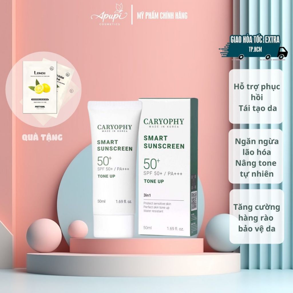 Kem chống nắng Caryophy Smart Sunscreen Tone Up | Shopee Việt Nam