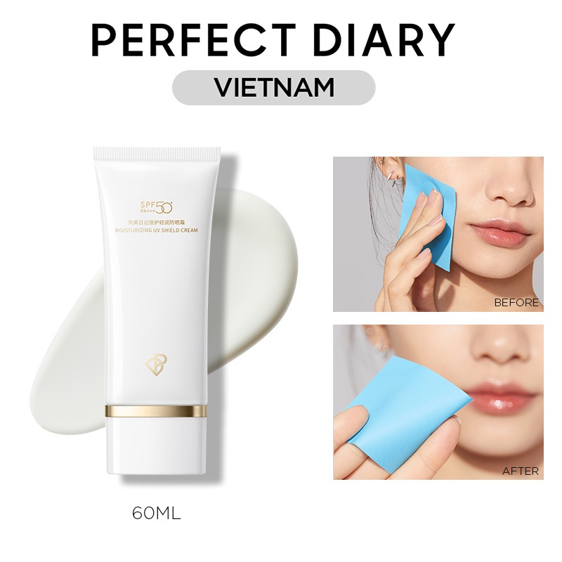 Kem Chống Nắng Dưỡng Ẩm PERFECT DIARY SPF50+ PA+++ dung tích 60ml | Shopee Việt Nam