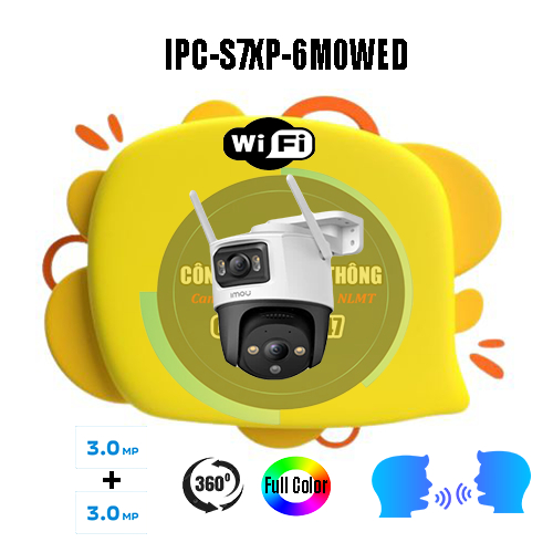 Camera wifi imou 2 mắt IPC-S7XP-6M0WED quay quét ngoài trời (tặng hộp ...