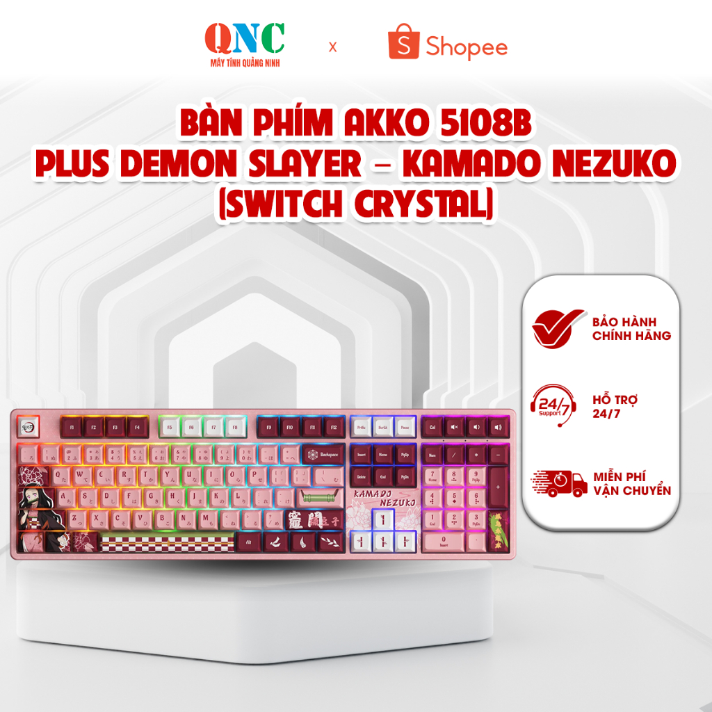 Bàn phím AKKO 5108B Plus Demon Slayer – Kamado Nezuko (Swich Crystal ...