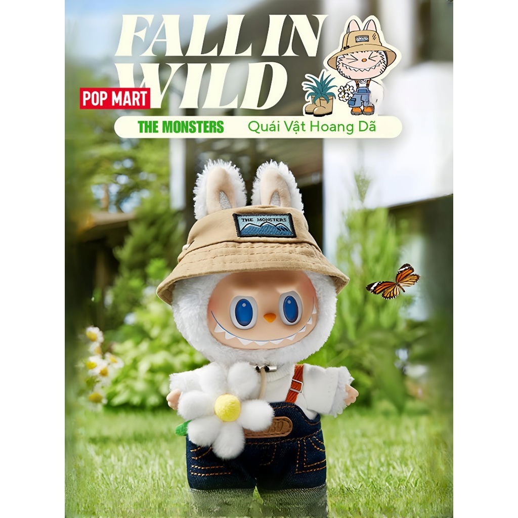 [Chính Hãng] POPMART LABUBU Fall In Wild Quái Vật Hoang Dã 17cm và 40cm ...