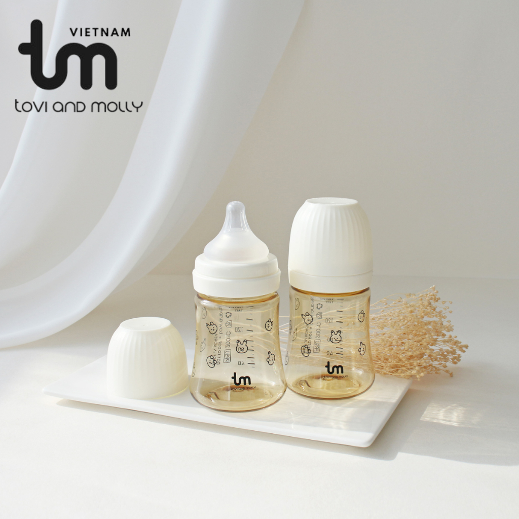 BÌNH SỮA TOVI AND MOLLY PPSU DOT BUNNY - PHIÊN BẢN THO 180ml/280ml | Shopee Việt Nam