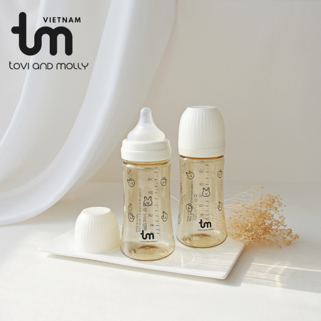 BÌNH SỮA TOVI AND MOLLY PPSU DOT BUNNY - PHIÊN BẢN THO 180ml/280ml | Shopee Việt Nam