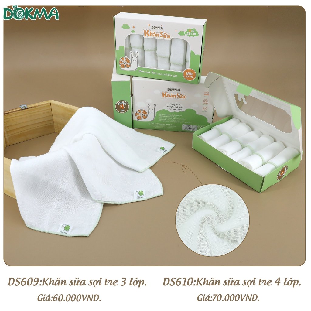 Khăn sữa hộp cao cấp Dokma | Shopee Việt Nam