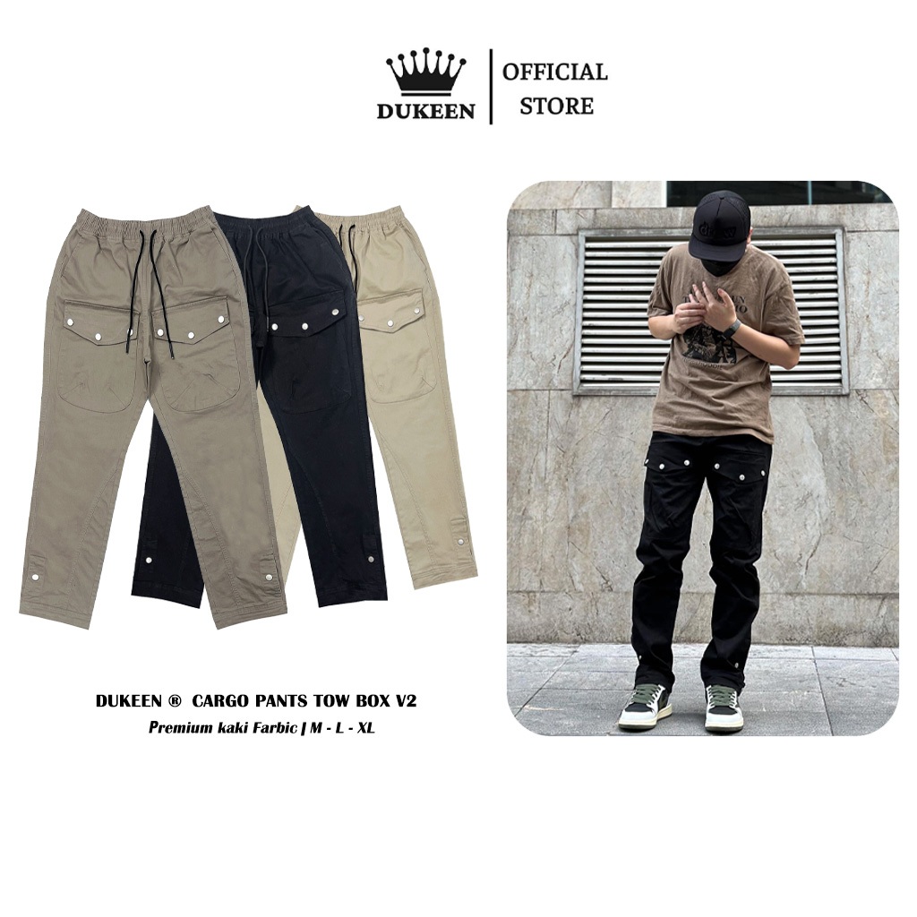 Quần Cargo Pants Tow Box V2 Nam Nữ Túi Hộp Ống Suông Chất Liệu Kaki Co ...