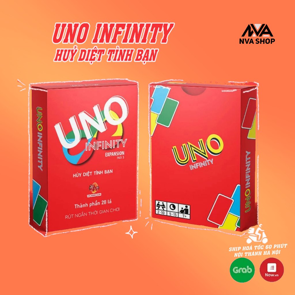 UNO Mở Rộng - UNO INFINITY giúp rút ngắn thời gian một ván chơi ( hộp đỏ ) | Shopee Việt Nam