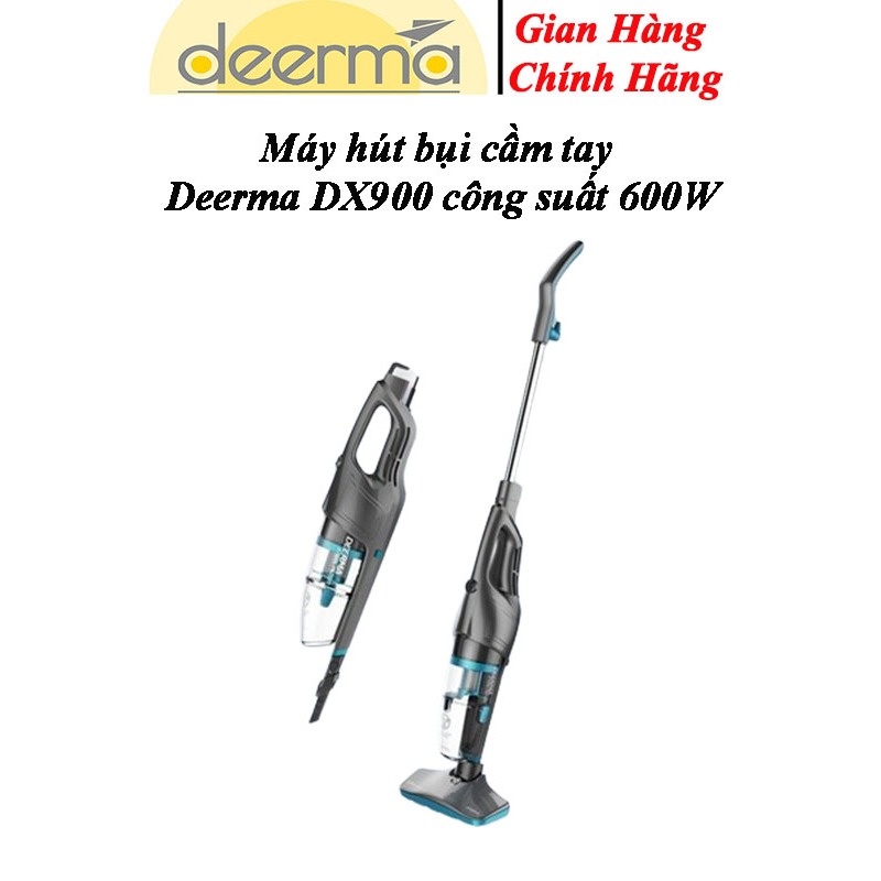 Máy hút bụi cầm tay Deerma DX900 công suất 600W lực hút 15Kpa 3 đầu hút - Hàng chính hãng ...