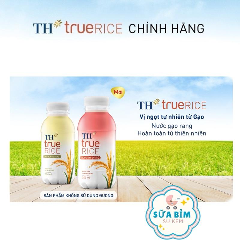LỐC 6 Chai Nước Gạo Rang TH true RICE 300 ml ( 6 chai x 300ml) | Shopee ...