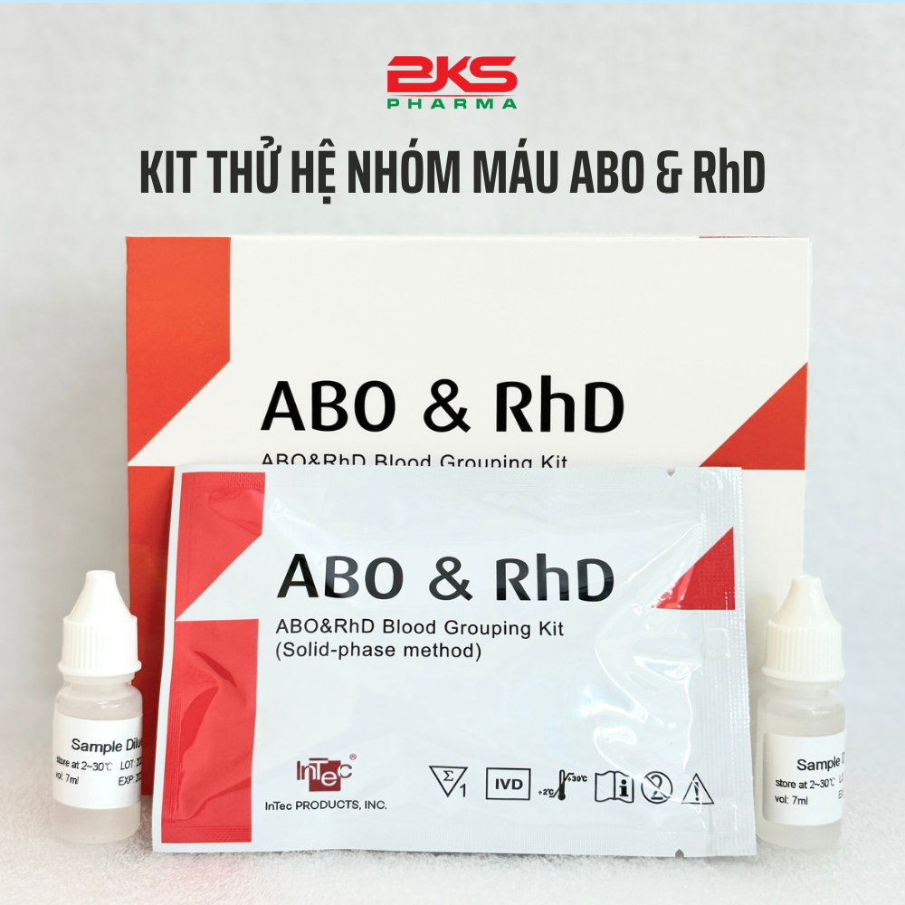 Bộ kit thử nhóm máu ABO & RhD INTEC dùng để phân biệt các loại nhóm máu | Shopee Việt Nam