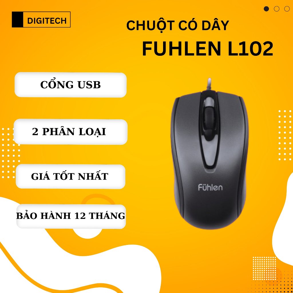 Chuột Máy Tính Fuhlen L102 OEM Có Dây dành cho văn phòng chơi game ...