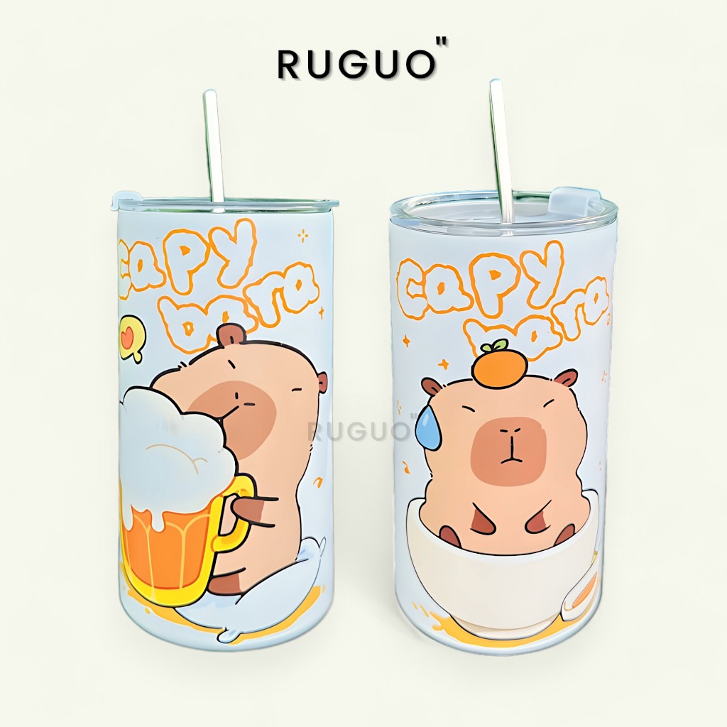 Ly Giữ Nhiệt Khắc Tên Iced Americano CAPYBARA, LABUBU 600ml Inox 304 ...