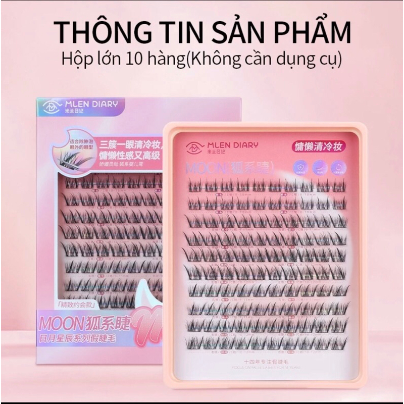 [LIVE EXTRA] mi giả mlen diary moon fox new size lớn | Shopee Việt Nam